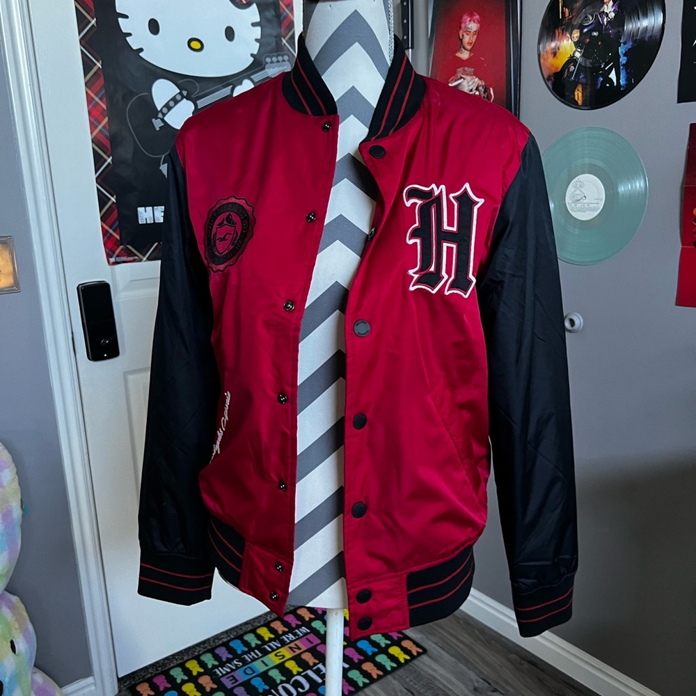 Red And Black Varsity Jacket - Gem